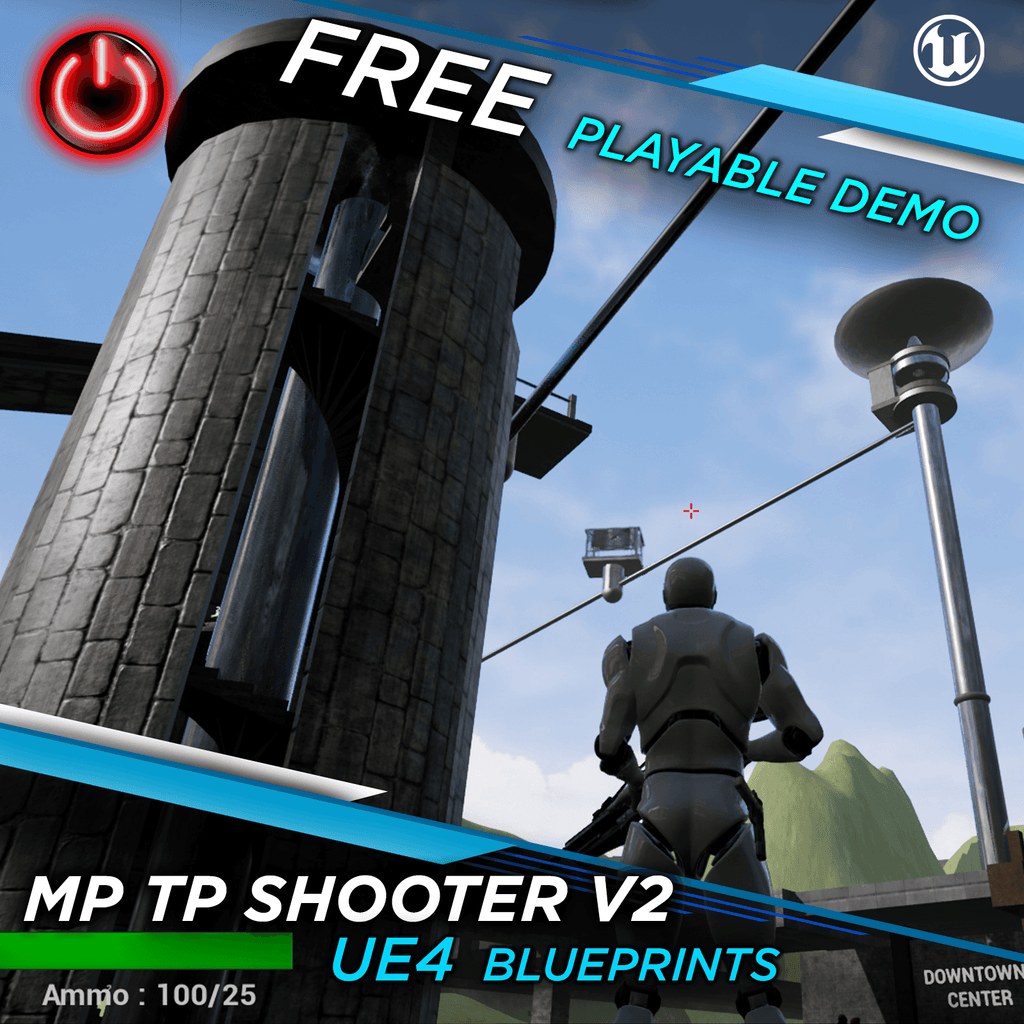 [FREE] UE4 Blueprint (DEMO): Multiplayer 3rd Person Shooter - Unreal Engine Game Development ...