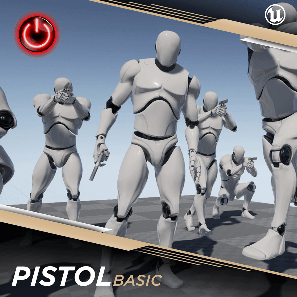 [UE4] Pistol Basic: 3D Character Animation Pack - Unreal Engine – MoCap Online