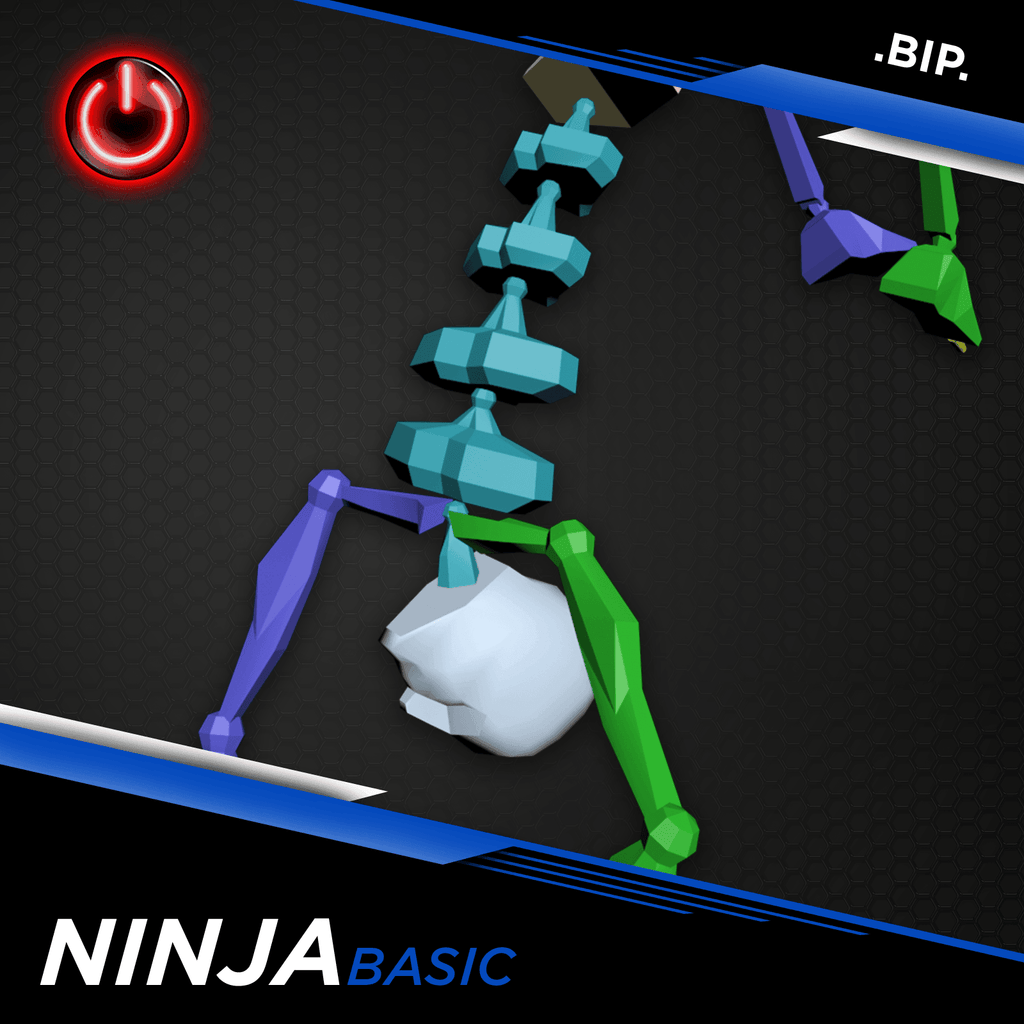 [BIP] Ninja Basic: 3D Character Animation Pack - 3ds Max – MoCap Online