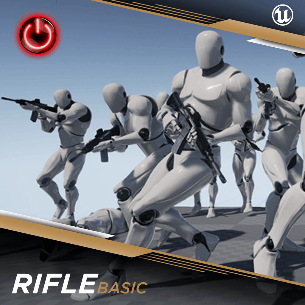[UE4] Rifle Basic: 3D Character Animation Pack - Unreal Engine – MoCap ...